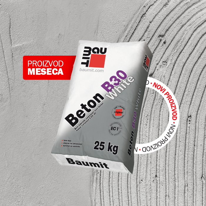 Proizvod meseca - Baumit Beton B30 White! | Baumit.rs